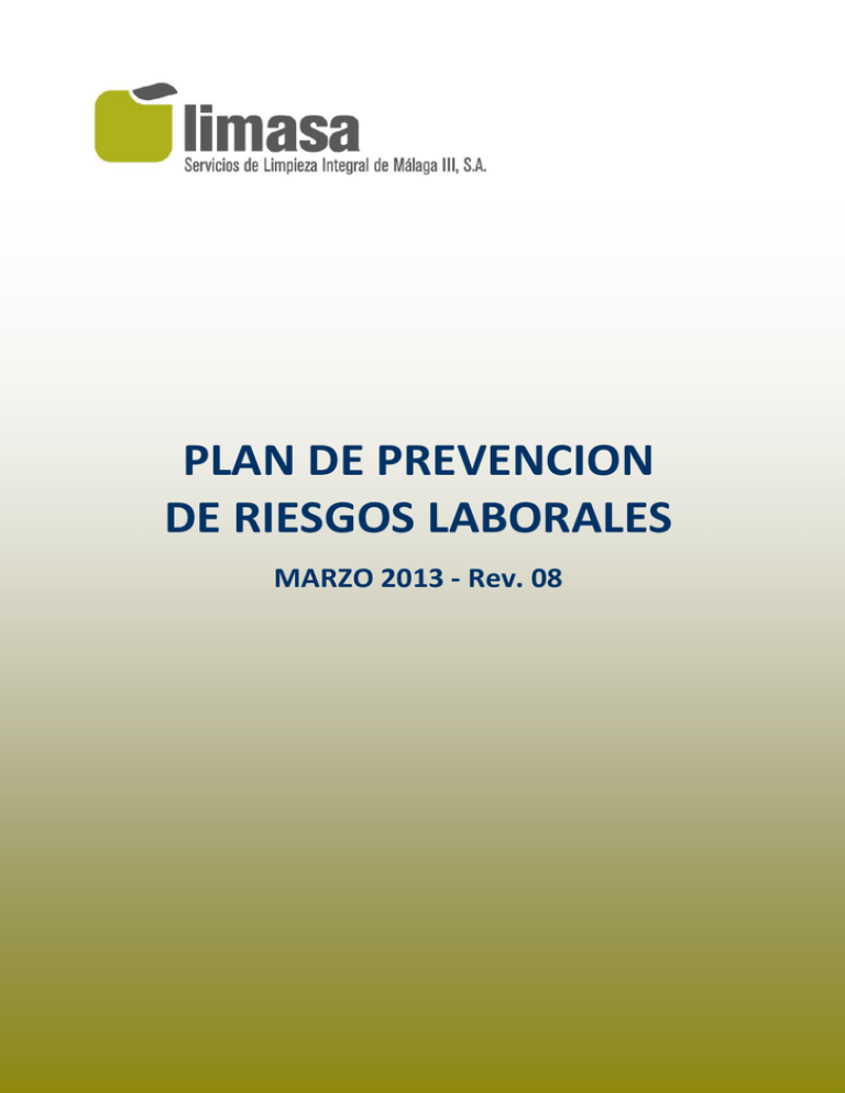 plan de prevencion de riesgos laborales