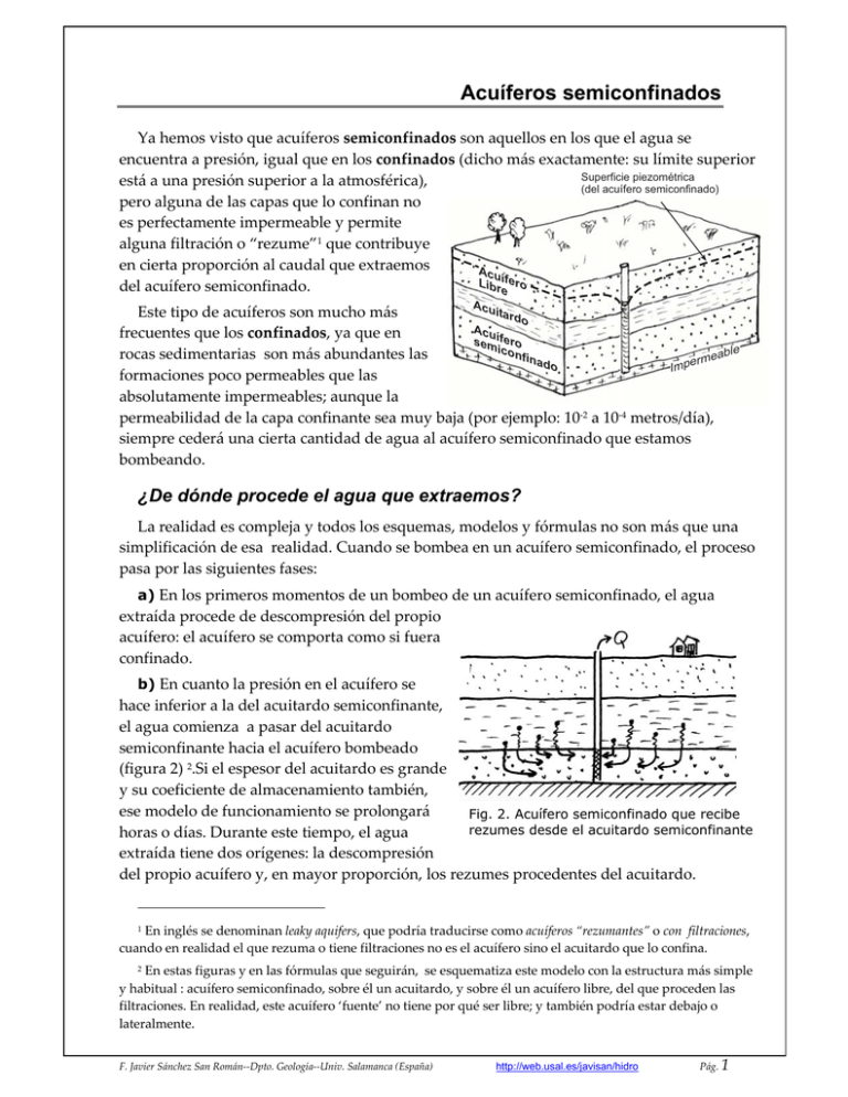 Acuíferos semiconfinados