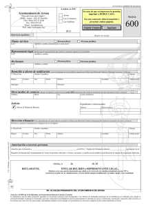 Modelo 300 - Ayuntamiento de Arona