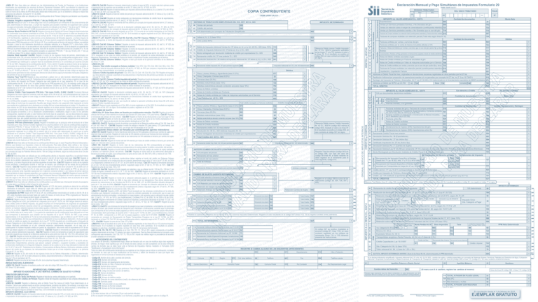 Formulario 29 - Servicio de Impuestos Internos