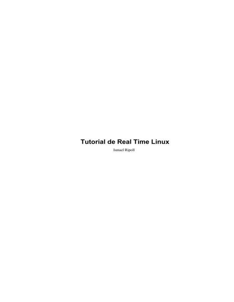 Tutorial de Real Time Linux