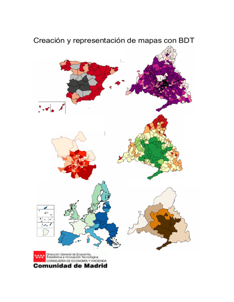 Creación y representación de mapas con BDT