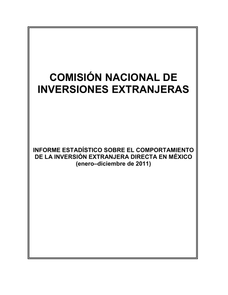 comision nacional de inversiones extranjeras