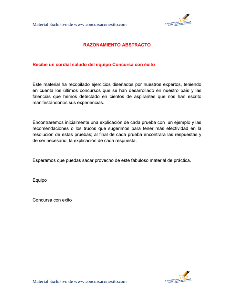 ejercicios de razonamiento abstracto