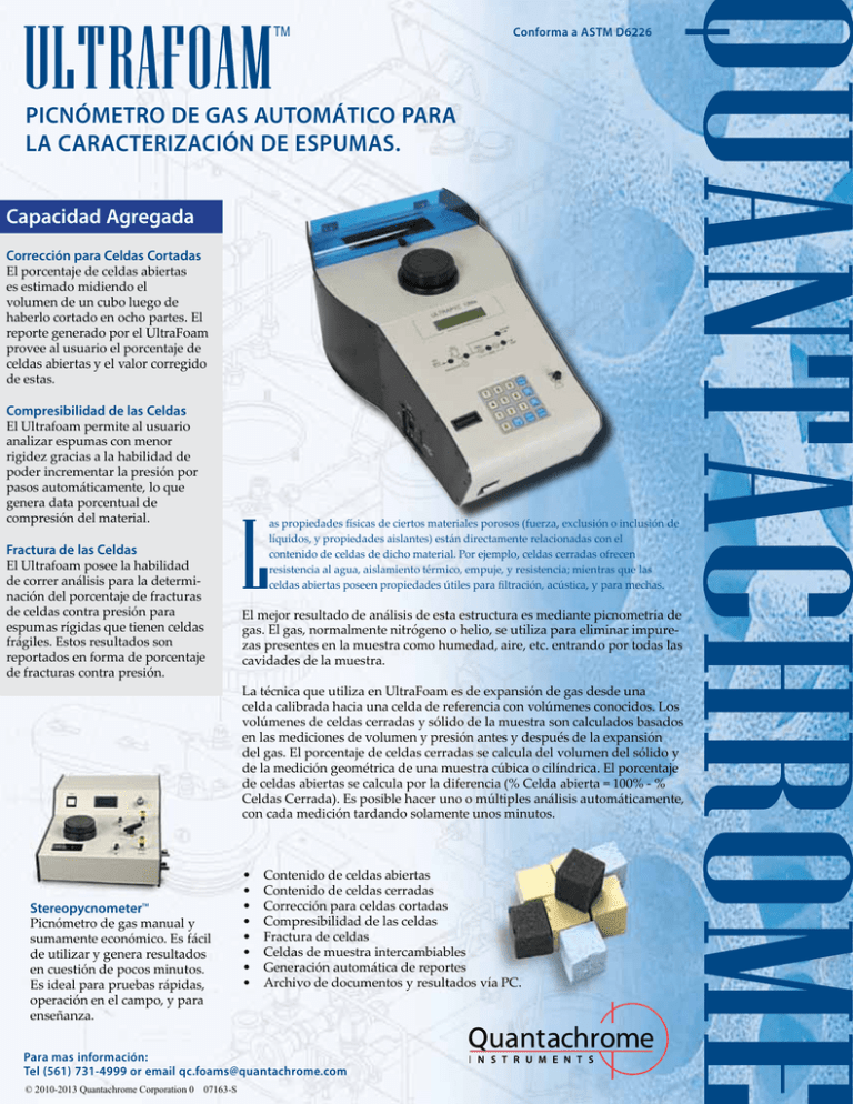 Ultrafoam 1200e Brochure (Spanish)