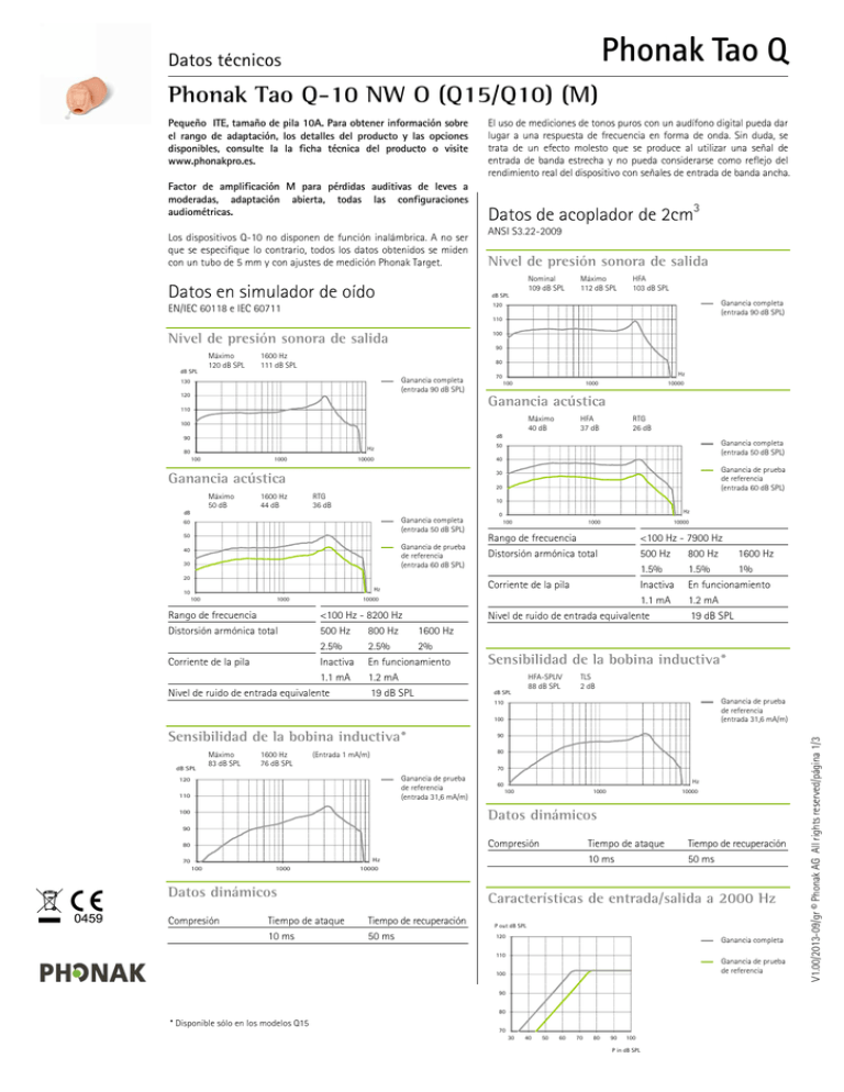 Phonak Tao Q-10 NW O (Q15/Q10) (M)
