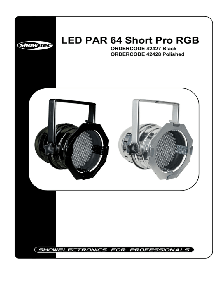 LED PAR 64 Short Pro RGB