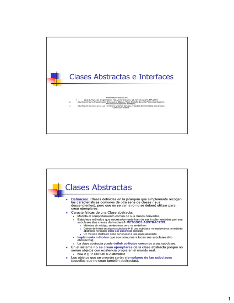 Clases Abstractas