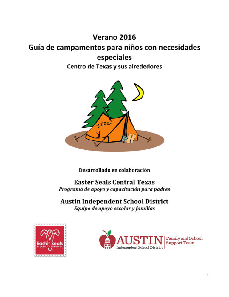 Verano 2016 Guía de campamentos para niños con