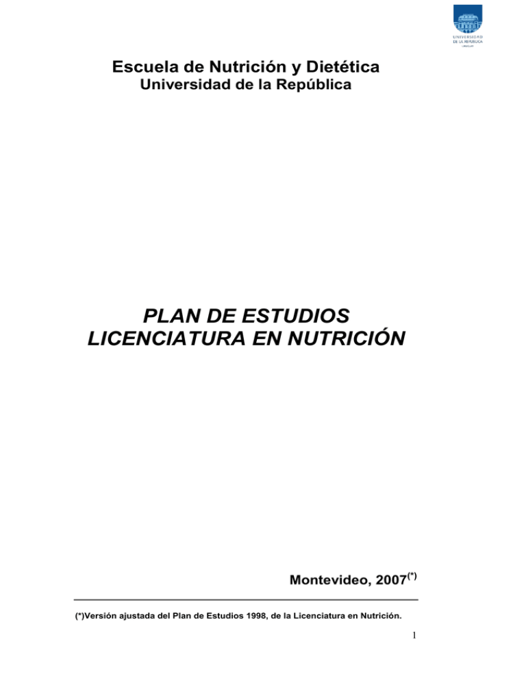 plan de estudios