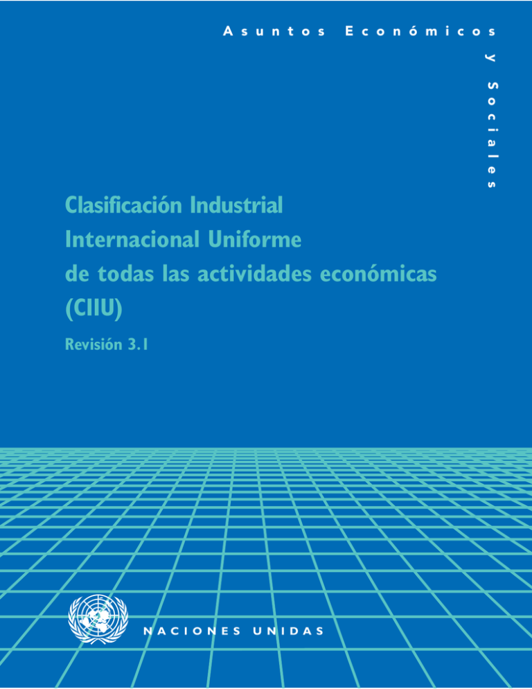 CIIU Rev.3.1 - United Nations Statistics Division