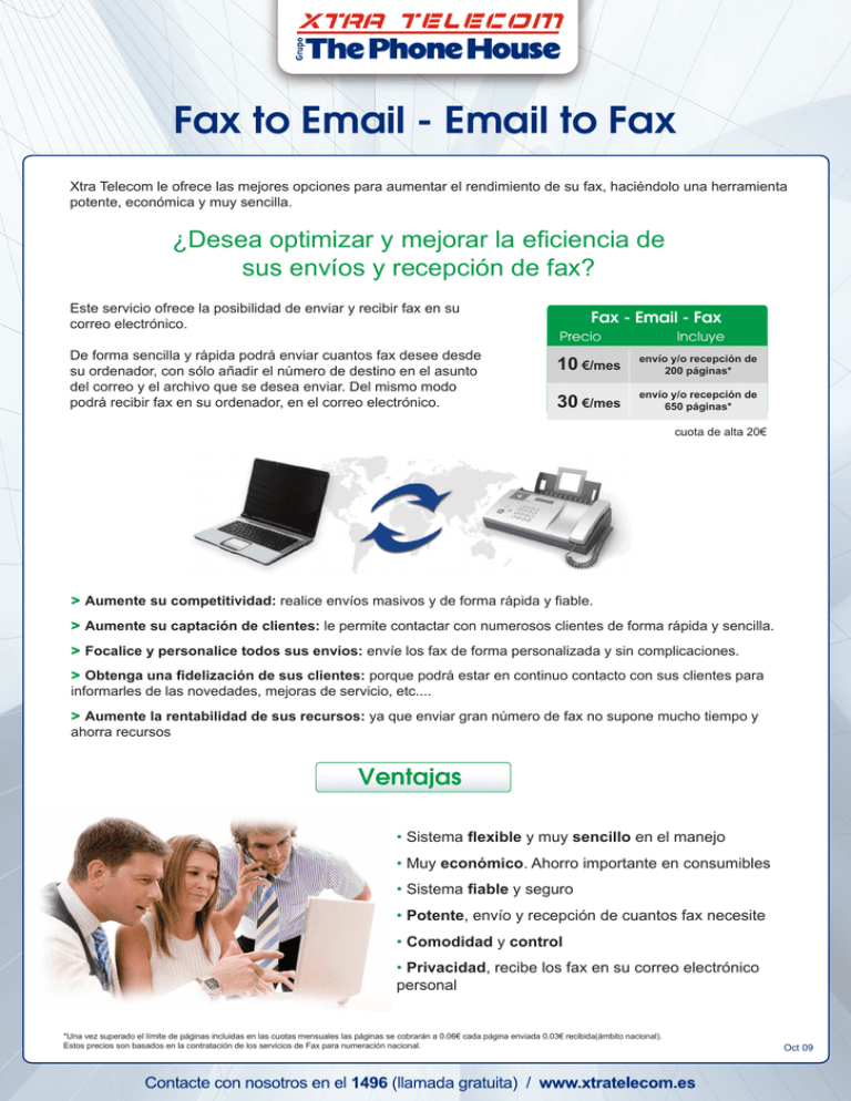 Ficha FAX TO EMAIL