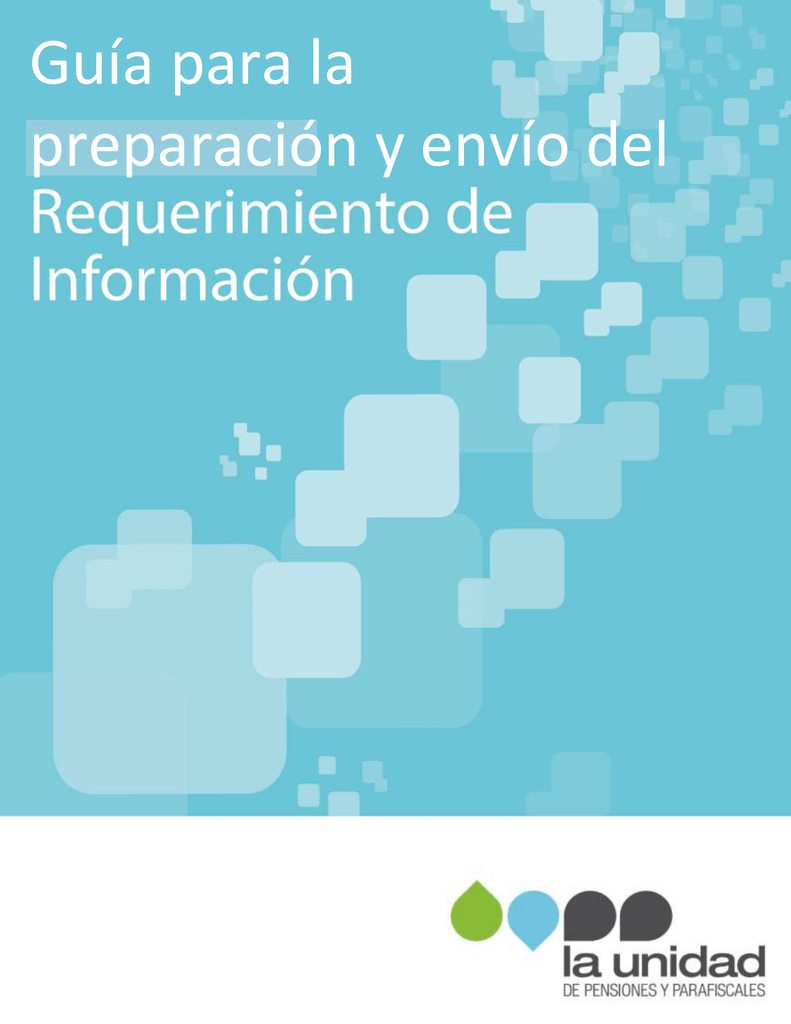 Guía para la preparación y envío de la información