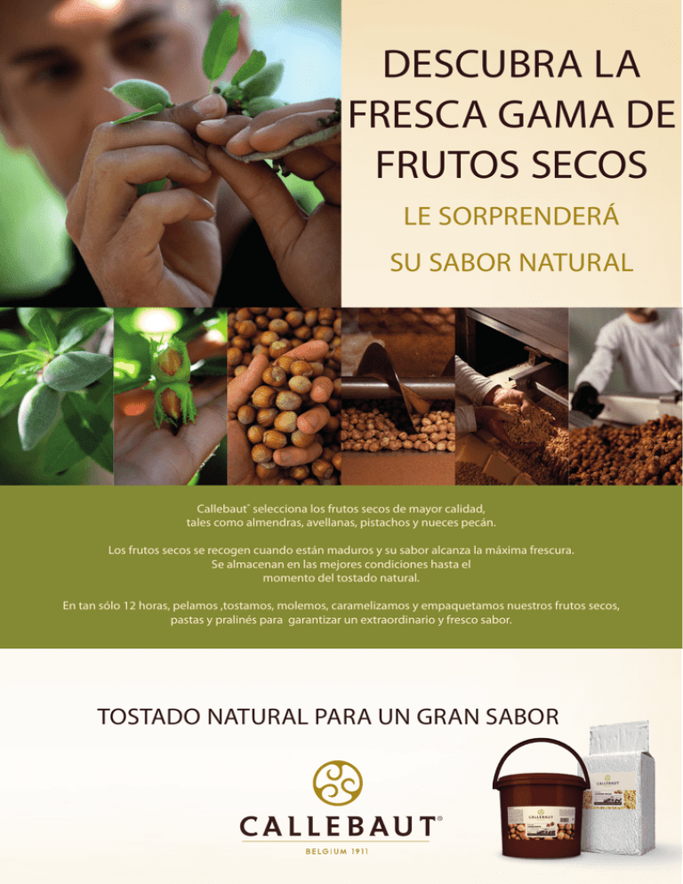 descubra la fresca gama de frutos secos