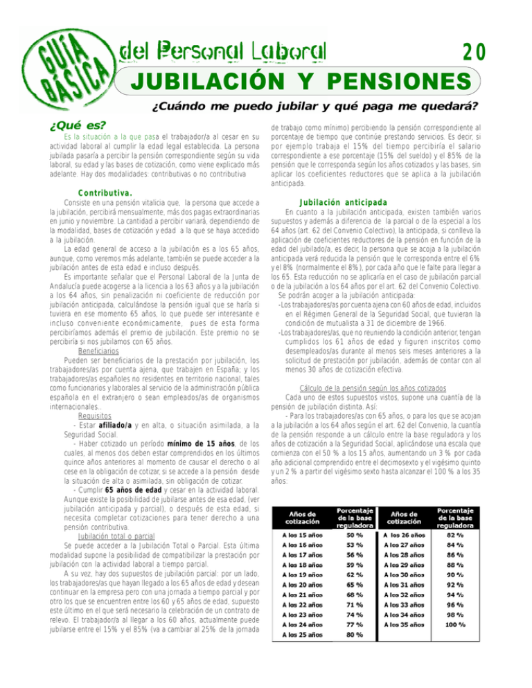 20 JUBILACIÓN Y PENSIONES