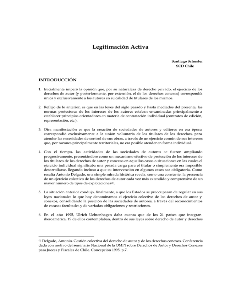 Legitimación Activa