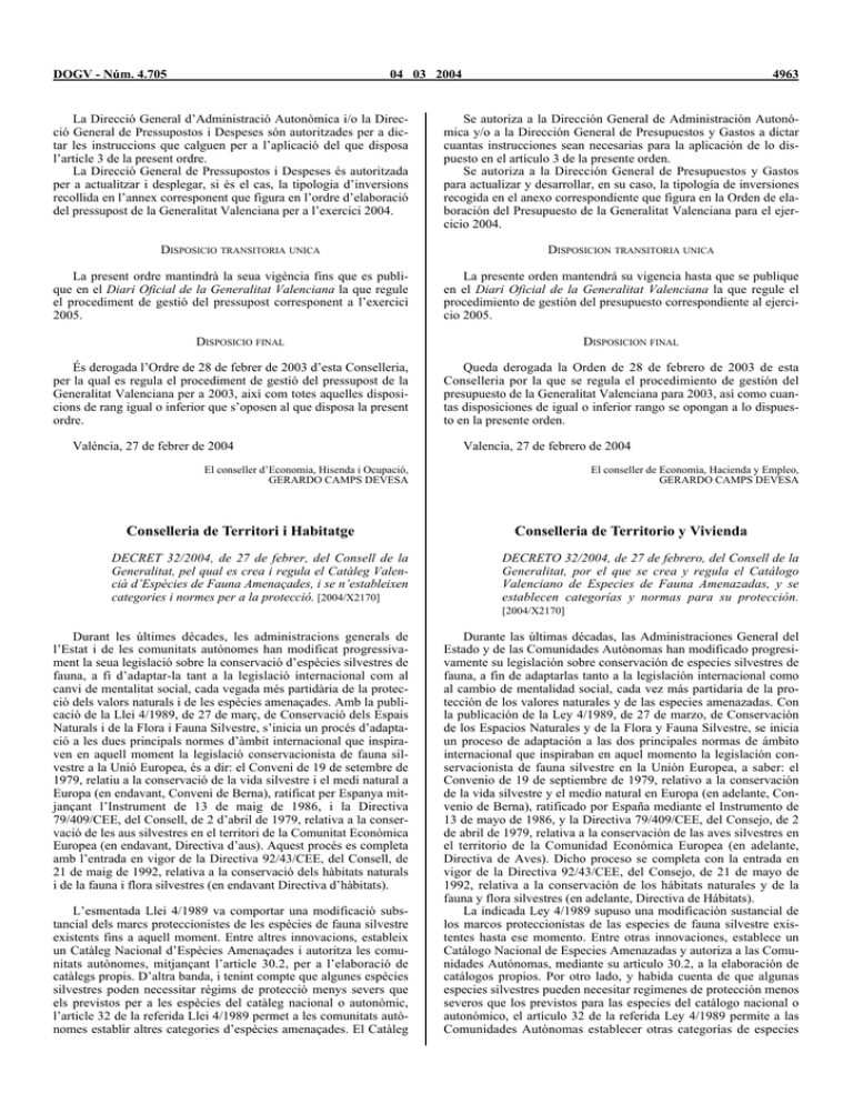 PDF signat electrònicament - Diari Oficial de la Comunitat Valenciana