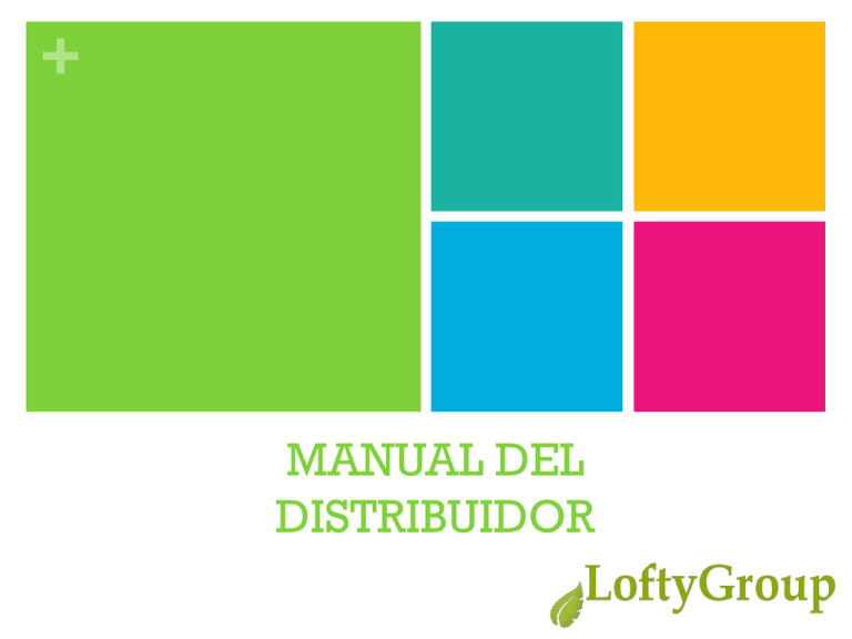 MANUAL DEL DISTRIBUIDOR