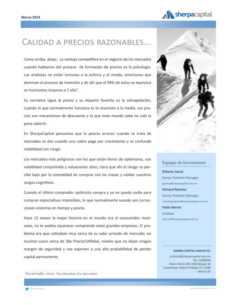 Calidad a precios razonables