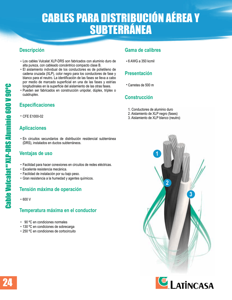 Cable Vulcalat XLP-DRS Al