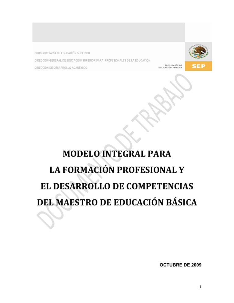 Modelo Integral para la Formación Profesional y el