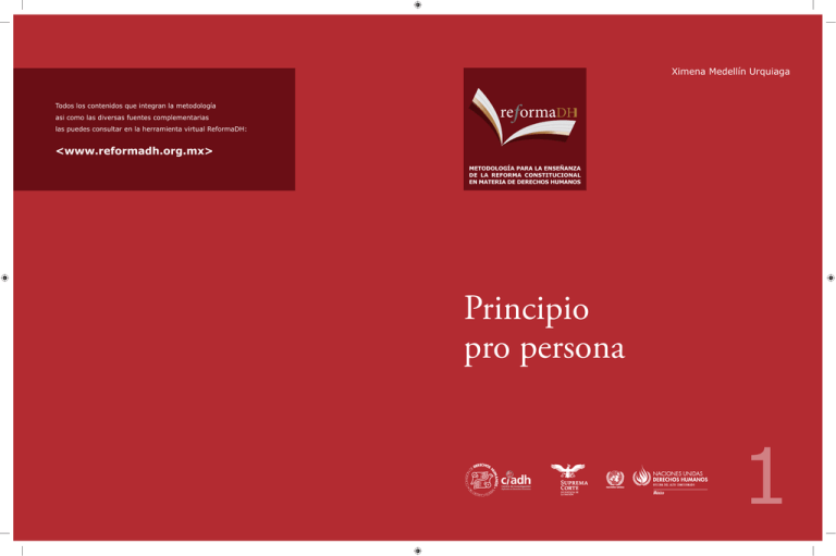 Principio pro persona - Suprema Corte de Justicia de la Nación