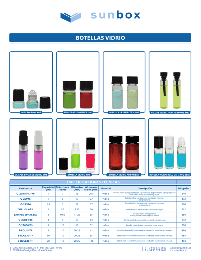 BOTELLAS VIDRIO