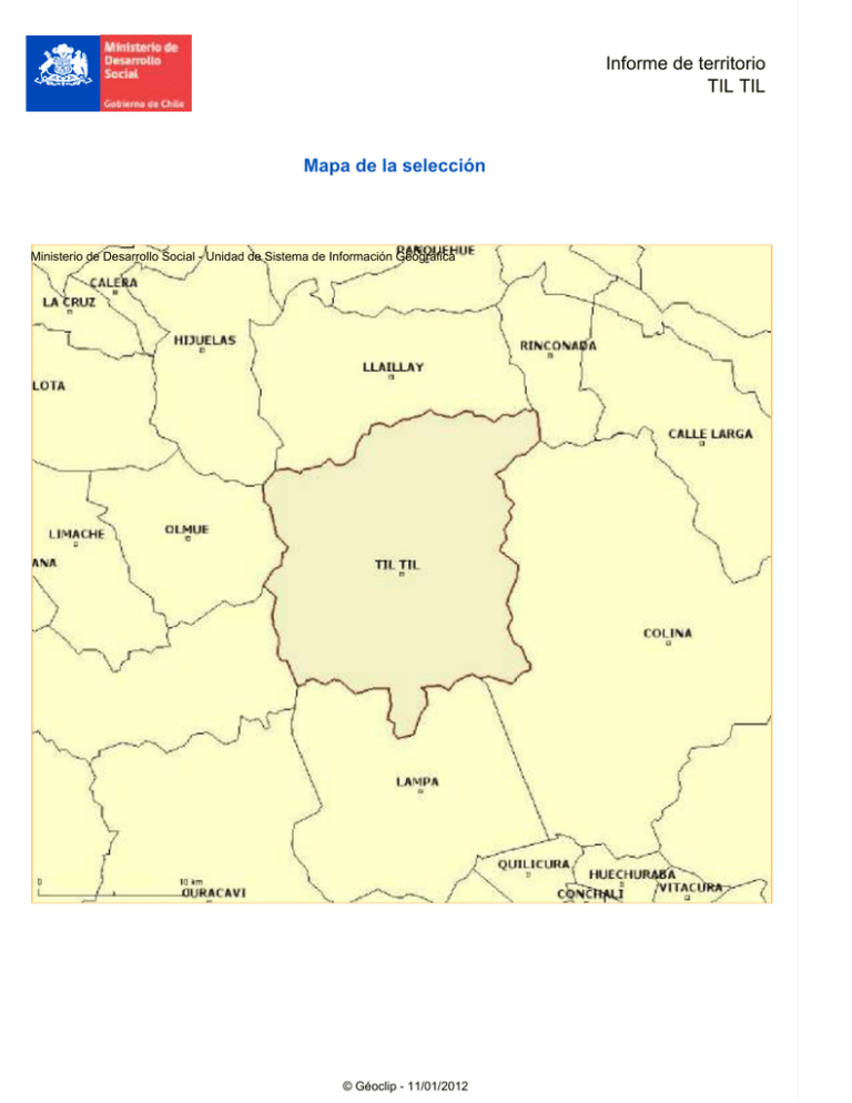 Informe de territorio TIL TIL Mapa de la selección