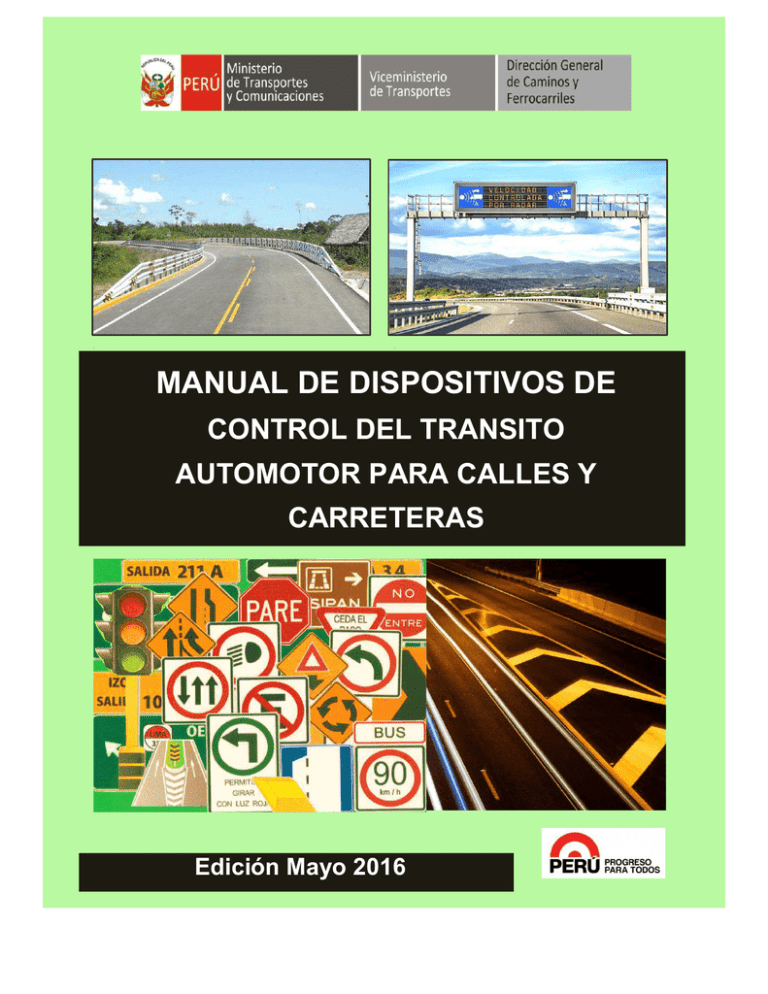 manual de dispositivos de control del transito automotor para calles