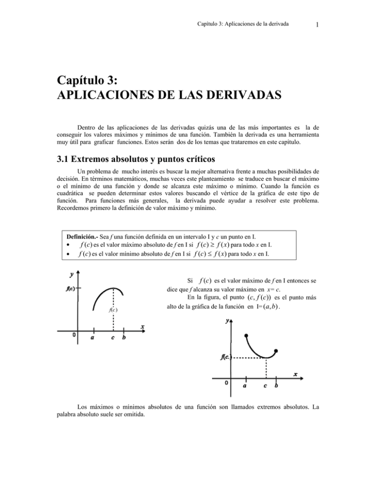 APLICACIONES DE LAS DERIVADAS