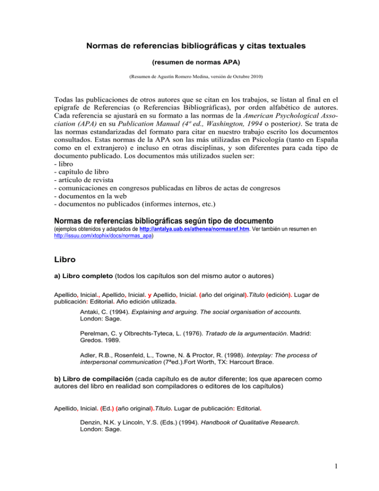 resumen de normas APA