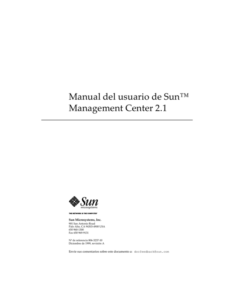 Manual del usuario de Sun™ Management Center 2.1