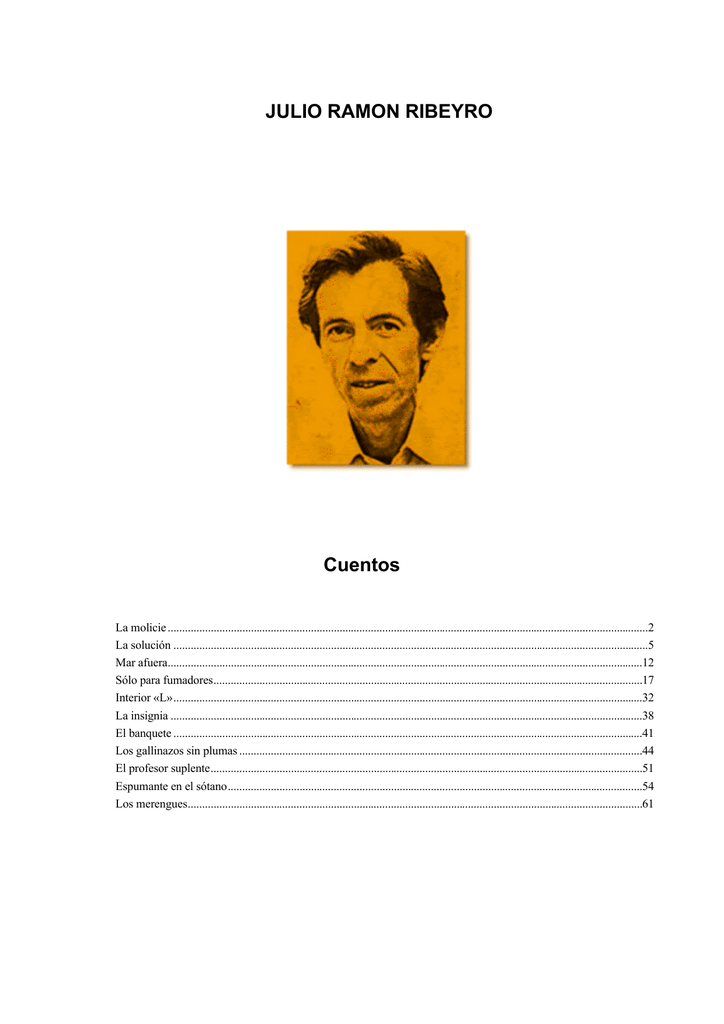 Julio Ramón Ribeyro - 11 cuentos