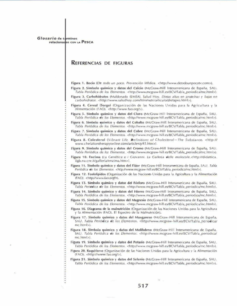 Glosario de t rminos LA PESCA REFERENCIAS DE FIGURAS