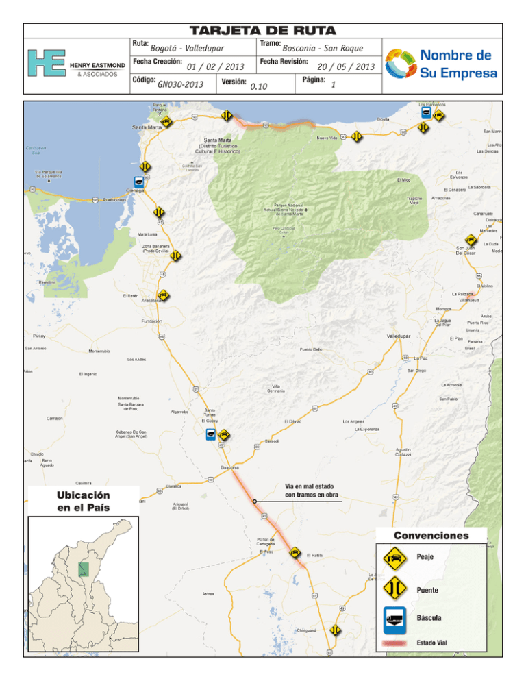 ejemplo de fichas de rutas