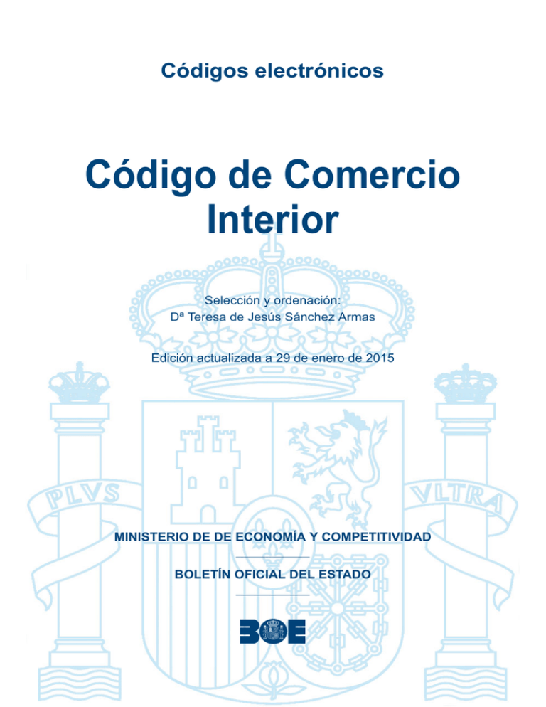 Código de Comercio Interior - Ministerio de Economía y