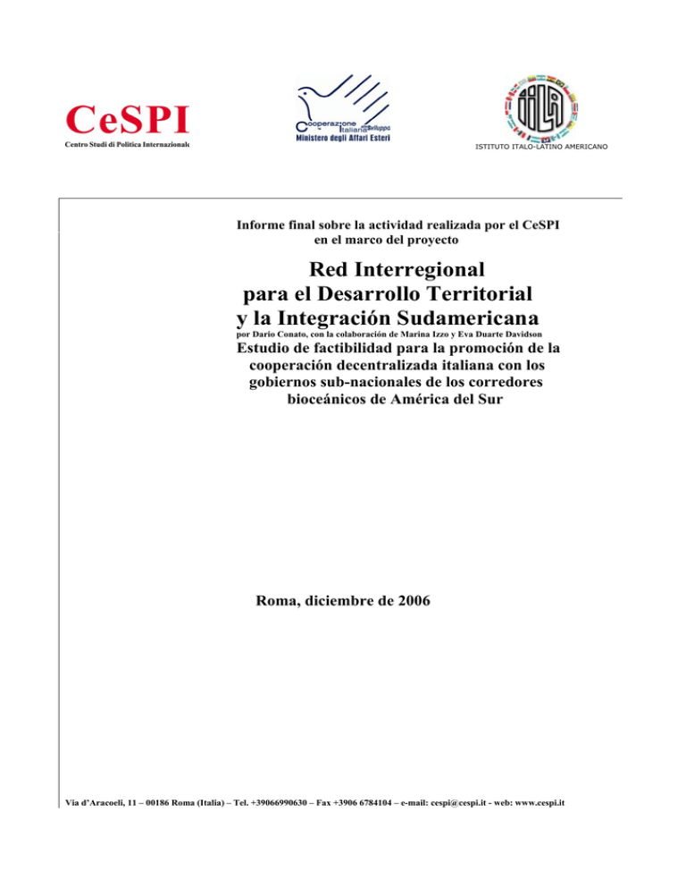 Red Interregional para el Desarrollo Territorial y la
