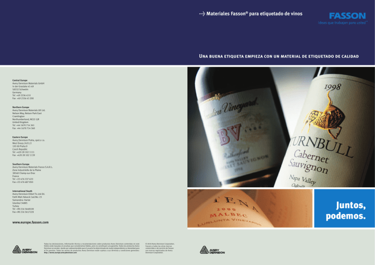 Juntos, podemos. - Fasson Europe