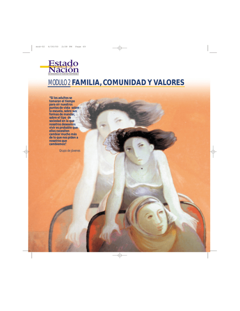 modulo 2 familia, comunidad y valores