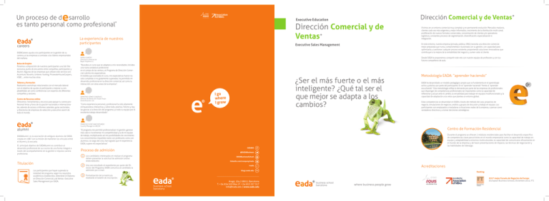 Programa Dirección Comercial y de ventas