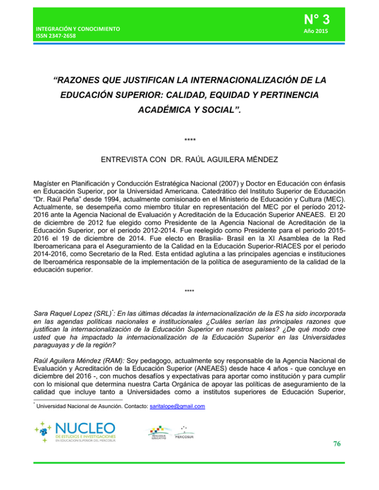 “RAZONES QUE JUSTIFICAN LA INTERNACIONALIZACIÓN DE LA