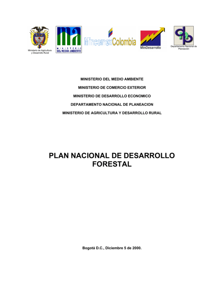 Plan Nacional de Desarrollo Forestal