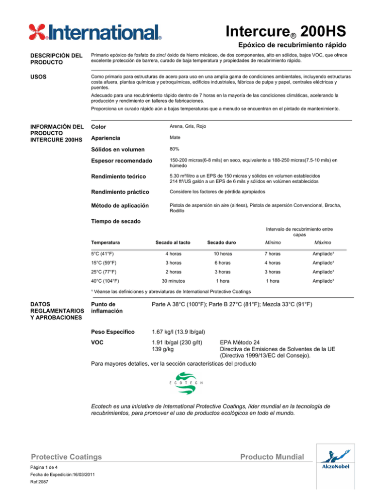 Intercure® 200HS - Protective Coatings | International Paint