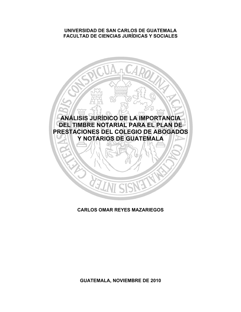 análisis jurídico de la importancia del timbre notarial para el plan de