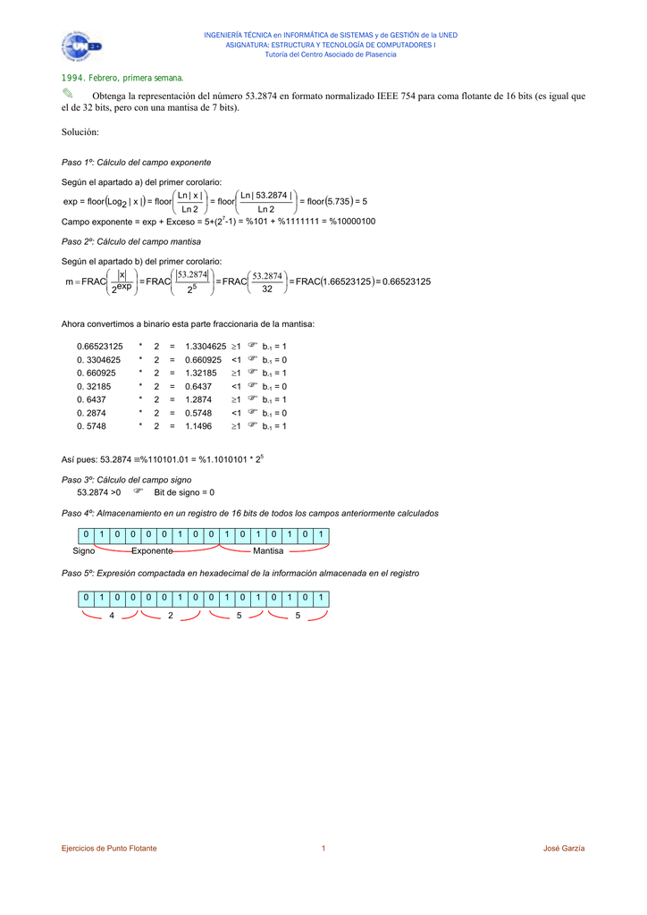 Obtenga la representación del número 53.2874 en formato