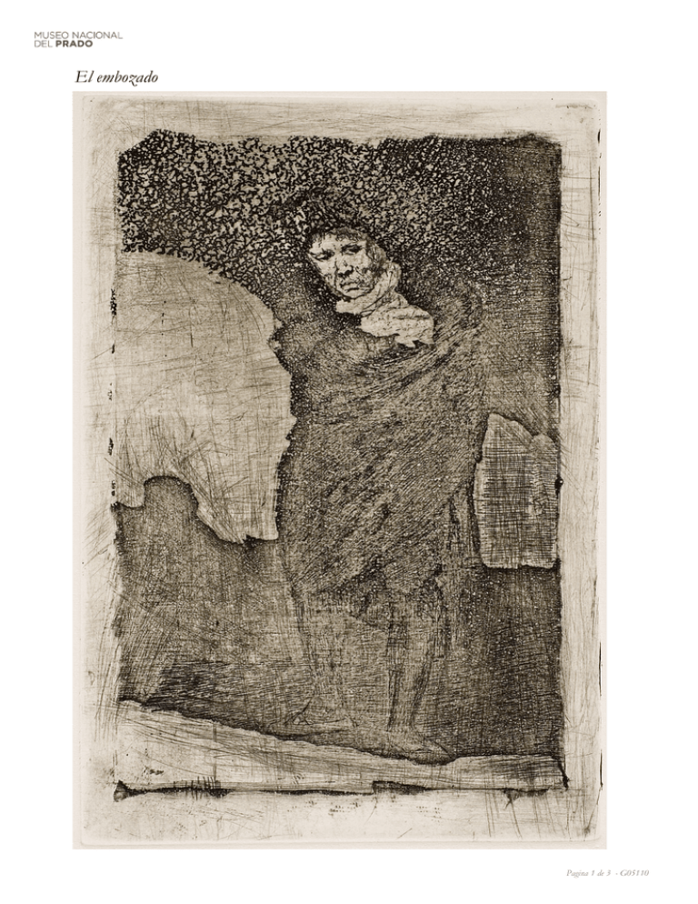 El embozado - Goya en El Prado