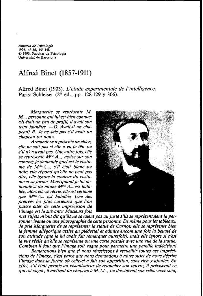 Alfred Binet (1 857-1 91 1)