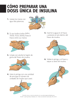 procedimiento administración subcutánea de insulina