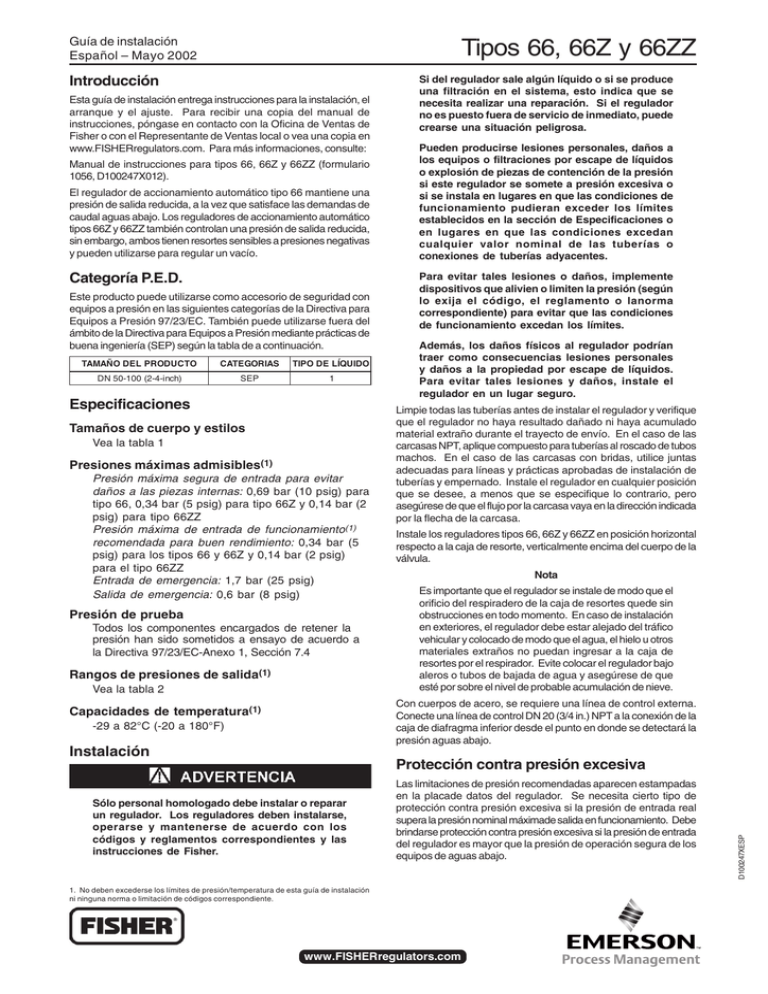 Tipos 66, 66Z y 66ZZ