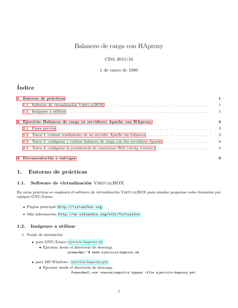 Balanceo de carga con HAproxy